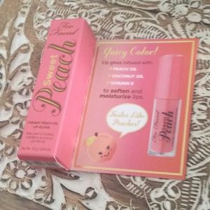 Too Faced | Makeup | New Too Faced Sweet Peach Creamy Oil Lipgloss ...